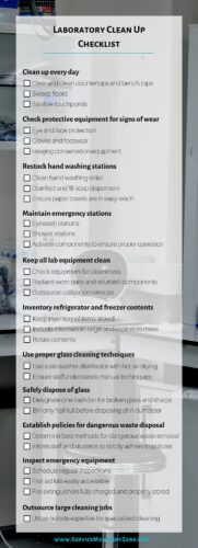 A Lab Cleanup Checklist: 11 Steps to a Safer Work Environment ...