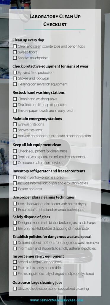A Lab Cleanup Checklist: 11 Steps to a Safer Work Environment ...