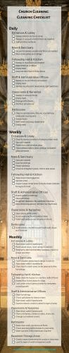 Church Cleaning Checklist: Daily, Weekly & Monthly Guidelines ...