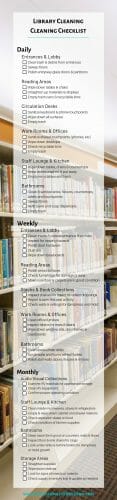 A Complete Library Cleaning Checklist with Daily, Weekly & Monthly ...